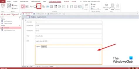 How To Create A Tabbed Form In Access