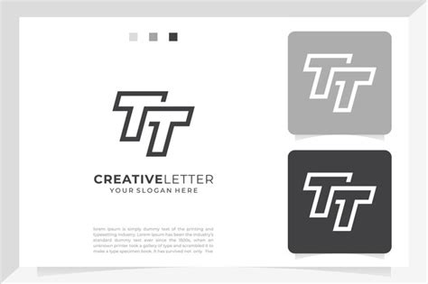 Premium Vector T T Initials Monogram Letter Text Alphabet Logo Design