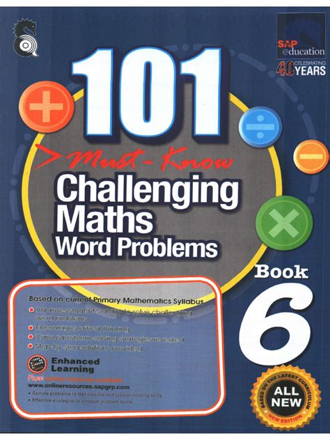 101 Challenging Maths Word Problems Book 6 Pdf