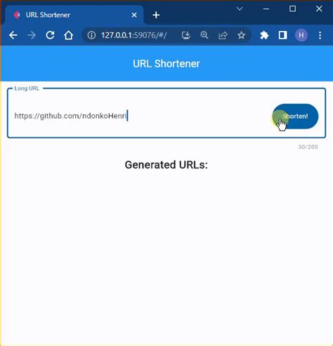 Build A Url Shortener Flutter App With Flet Python Framework Dev Community