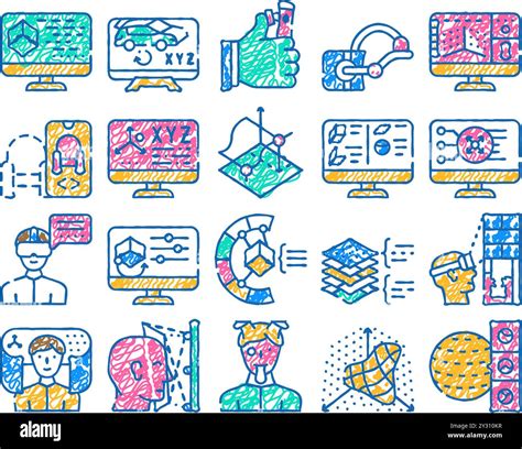 Vr Designer Occupation Icon Hand Drawn Stock Vector Image And Art Alamy