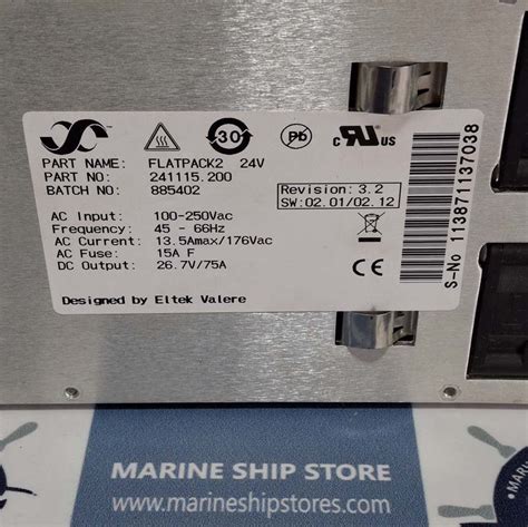 Eltek Valere Flatpack2 241115 200 High Efficiency Rectifier Module Marine Ship Store