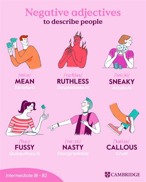 Negative Adjectives Cambridge Blog