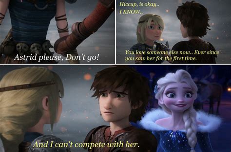 Frozen Runaway Astrid Leaves Hiccup By Jurassicjinx On Deviantart