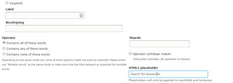 Add Support For HTML Placeholder In Views Exposed Filters Drupal Org