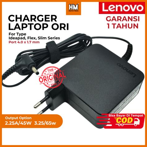 Jual ORI Charger Laptop Lenovo Ideapad Original Small Plug Pin Bulat Slim 3 Slim 5 Flex Series