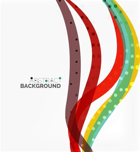 Premium Vector Vector Dotted Curve Waves Abstract Background