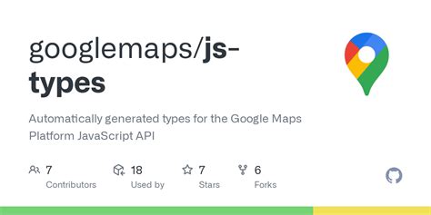 GitHub Googlemaps Js Types Automatically Generated Types For The Google Maps Platform