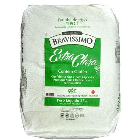 Farinha De Trigo Especial 0000 Bravíssimo 25kg Cecoti