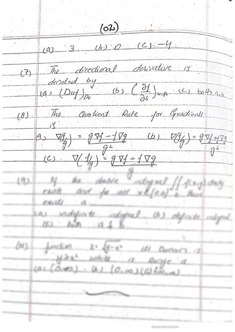 SOLUTION Multiple Choice Calculus Lll Studypool