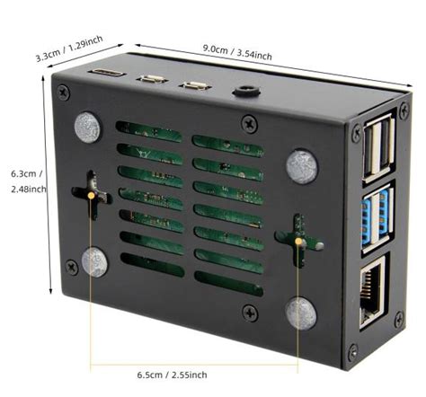 Buy Metal Case With Heatsink And Fan For Raspberry Pi 4 Model B Fit0646 Dfrobot Evelta