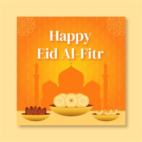 Free Vector Hand Drawn Happy Eid Al Fitr Facebook Post