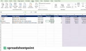How To Set Up A Stock Portfolio Tracker In Excel A Comprehensive Guide Spreadsheet Point