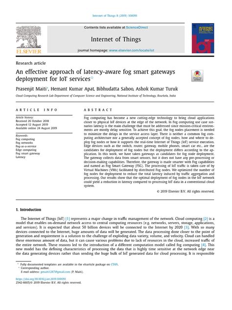 An Effective Approach Of Latency Aware Fog Smart Gateways Deployment