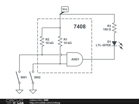 AND CircuitLab
