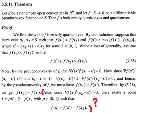 Convex Analysis Part Of A Proof Of A Theorem About Pseudoconvex