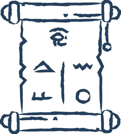 Ancient Scroll Hand Drawn Vector Illustration 34032363 Vector Art At Vecteezy