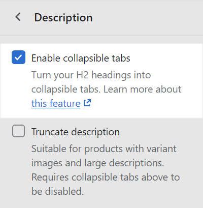 Create Collapsible Tabs Switch Docs