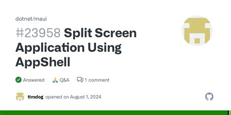 Split Screen Application Using Appshell · Dotnet Maui · Discussion