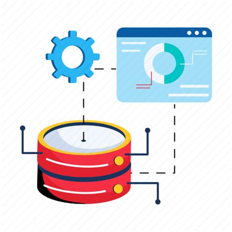 Data Integration Data Management Data Handling Data Maintenance Database Report Icon