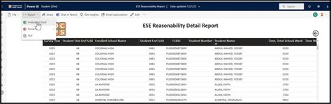 Solved Exporting To Excel From Power Bi Microsoft Fabric Community
