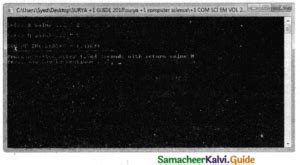 Samacheer Kalvi Th Computer Science Guide Chapter Functions Tn Board Solutions