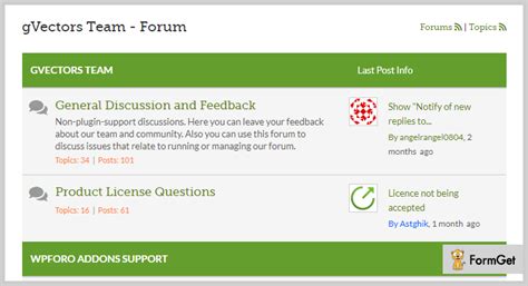 Best Forum WordPress Plugins Free And Paid FormGet