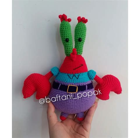 خرید و قیمت خرچنگ بافتنی خوشگلبافتنی پونهدوست باب اسفنجی و پاتریک