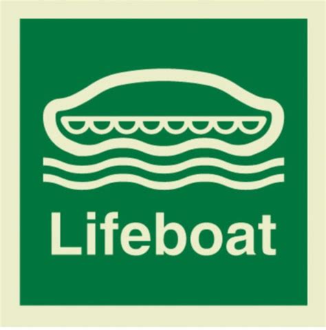 IMO Symbol Lifeboat Symbol Sticker