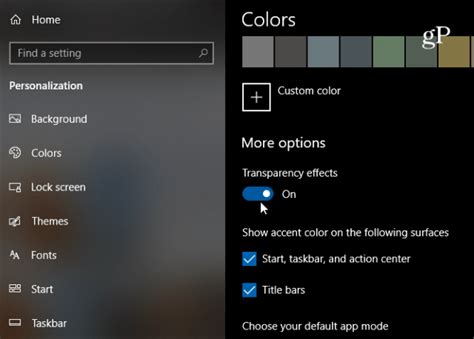 Make Scrollbars Always Show And Disable Transparency In Windows