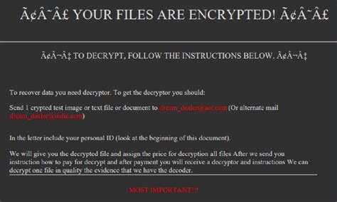 DREAM File Virus Remove It And Restore Files