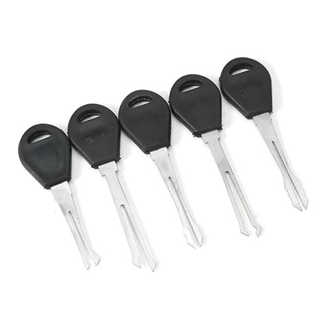5 Pieces Lock Pick Rake Set Locksmith Pick Tools