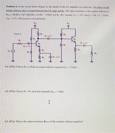 Solved Problem 6 In The Circuit Below Figure 6 The Chegg Com