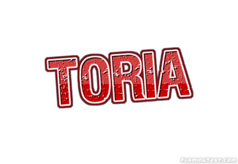 Toria Logo | Free Name Design Tool from Flaming Text