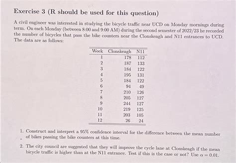 Solved Exercise R Should Be Used For This Question A Chegg Com