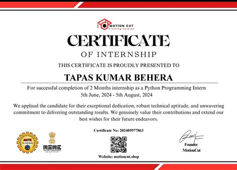 tapas kumar behera on linkedin python programming internship