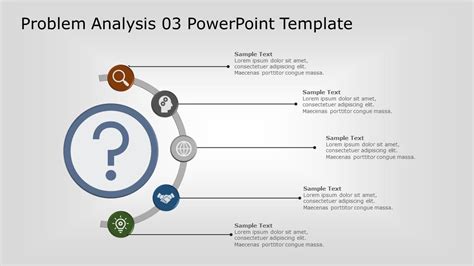 Circular Problem Analysis Diagram In Earth Tones Powerpoint Template