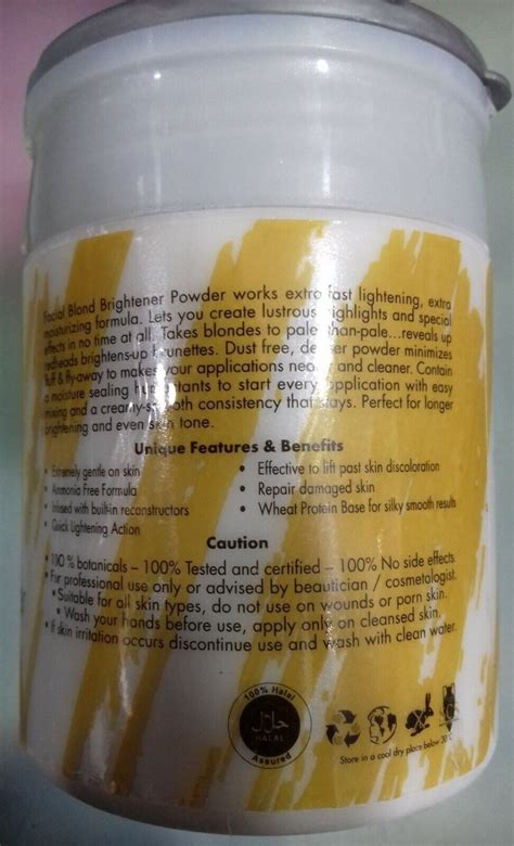 Dermacos Whitening Bleach Cream ~ Blonder Brightener And Facial Activator