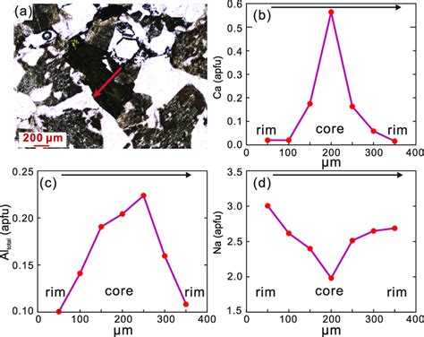 A Typical Amphibole Phenocrysts In The Peralkaline Granite Showing