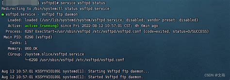 linux系统搭建ftp服务器 查看和操纵进程 1 查看系统中是否已安装vsftpd软件包 如未安装则进行安装 rpm csdn博客