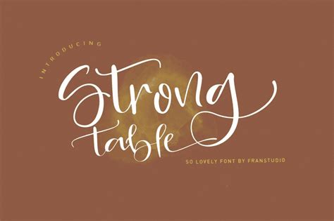 Strong Table Font · 1001 Fonts