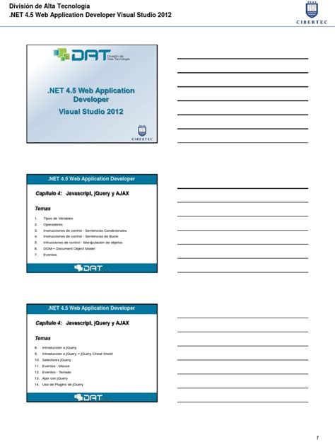 Powerpoint 4 Javascript Jquery Y Ajax Descargar Gratis Pdf J