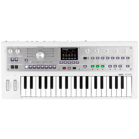 Korg MicroKORG MK2 Limited Edition Metallic White housse Synthétiseur SonoVente com
