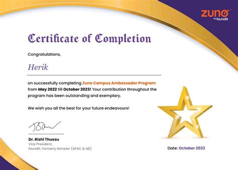 Herik Sevak On Linkedin Zuno Campusambassador Achievementunlocked Futureready