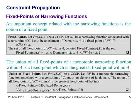 Ppt Constraint Propagation And Consistency Enforcement Powerpoint Presentation Id 3637337