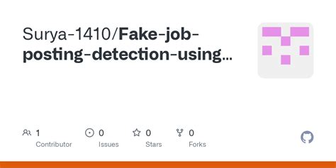 Github Surya 1410 Fake Job Posting Detection Using Machine Learning