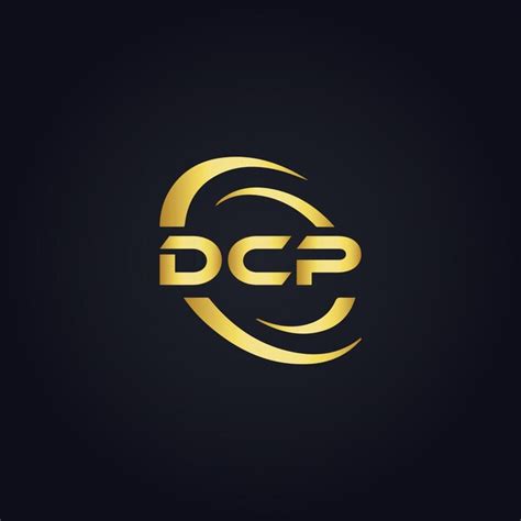 Дизайн логотипа Dcp Белая буква Dcp Дизайн логотипа D C P Премиум векторы