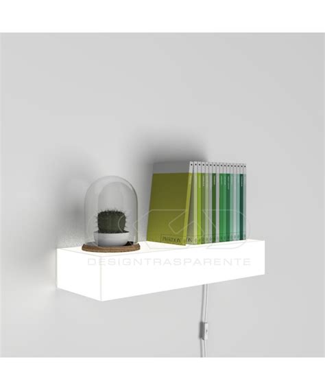 Luminous Shelf 45 Cm White Plexiglass Led Light