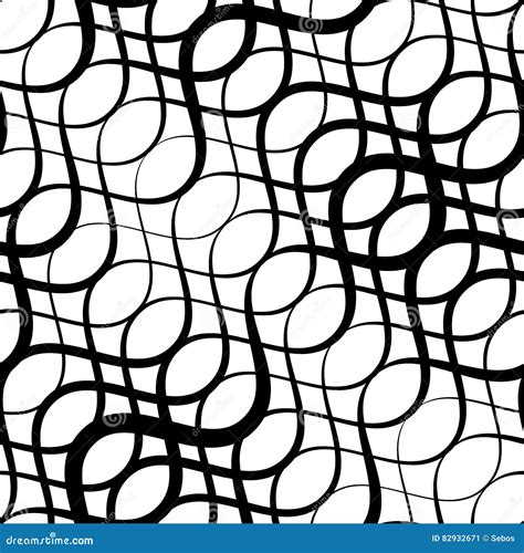 Abstract Vector Seamless Moire Pattern With Waving Curling Lines
