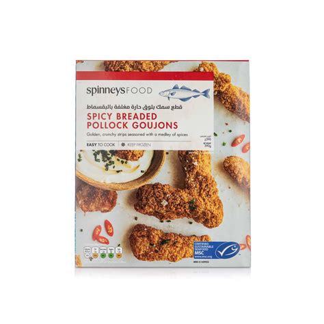 Spinneysfood Frozen Spicy Breaded Pollock Goujons 390g Spinneys Uae
